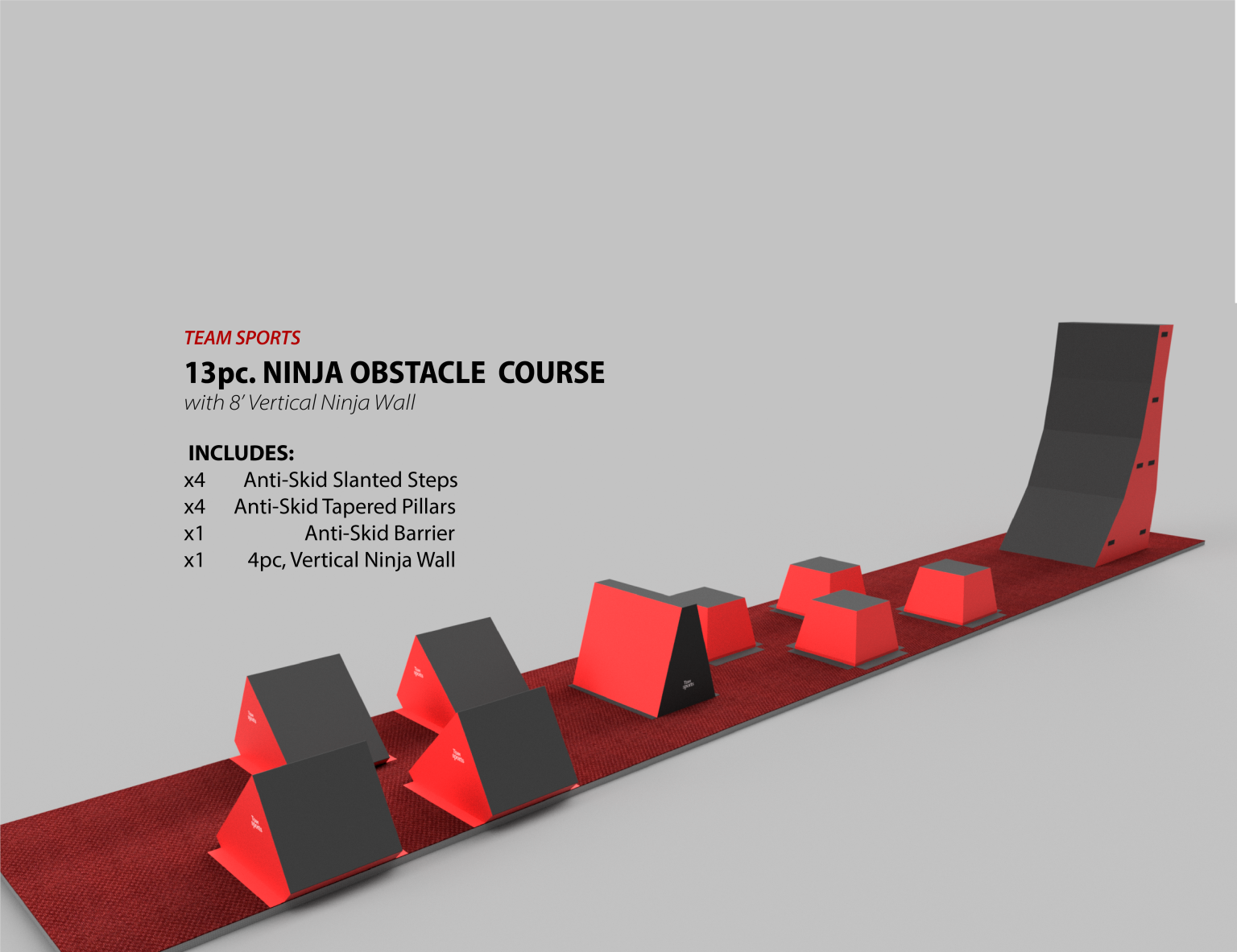 13 pc. Ninja Obstacle Coarse! - Gymnastics Equipment and Cheerleading ...