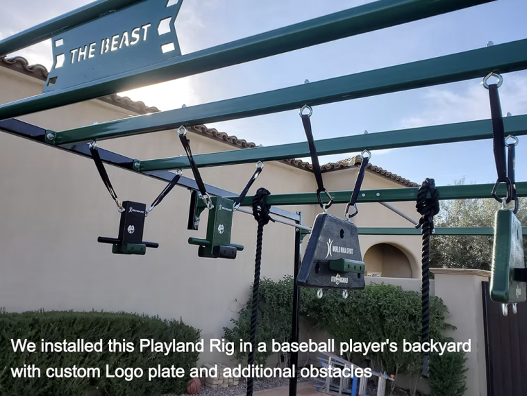 Playland Ninja Rig - Gymnastics Equipment and Cheerleading Gym Essentials